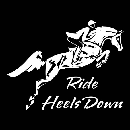 RHD Hunter Jumper Sticker ⋆ Ride Heels Down™ Riding Apparel & More