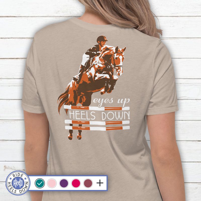 Cute Horseback Riding T-Shirts and Accessories from Ride Heels Down™