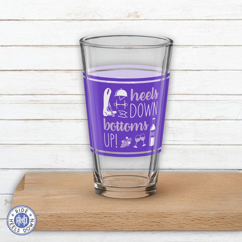 "Bottoms Up" Pint Glass ⋆ Ride Heels Down™