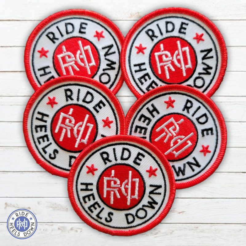 RHD Embroidered Patches ⋆ Ride Heels Down™